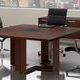 Executive wooden office desk Arche by Bralco Italy