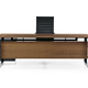 Modern Italian glass executive desk Velvet by Frezza